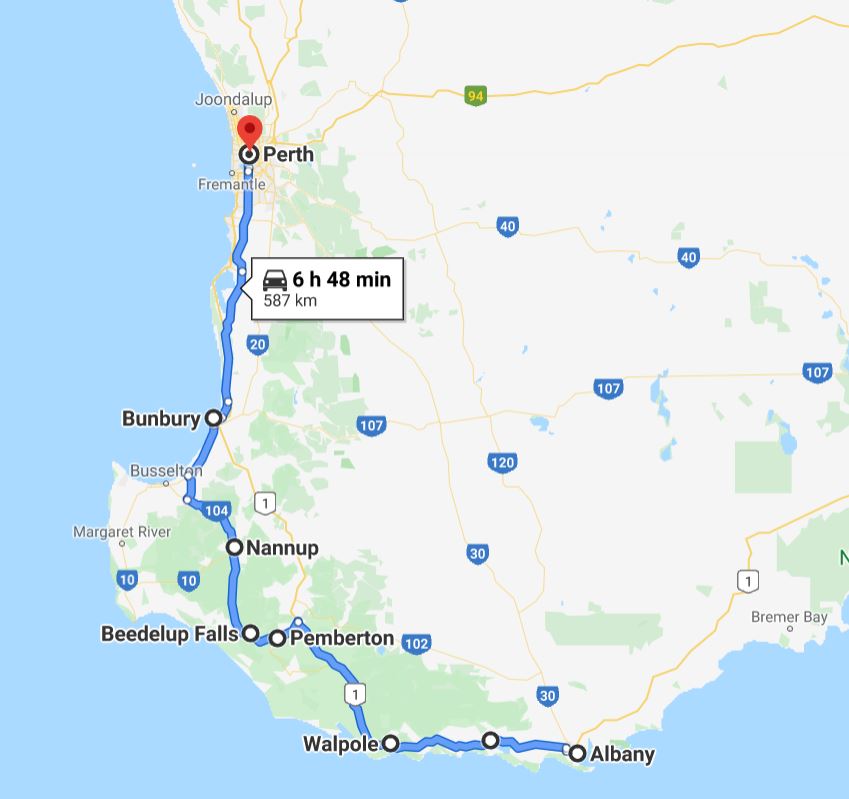 The scenic route from Albany to Perth – Your Travel Handbook